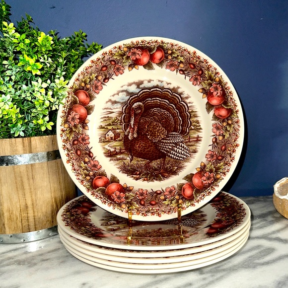 Royal stafford | Dining | Turkey Dinner Plates Fall Thanksgiving | Poshmark